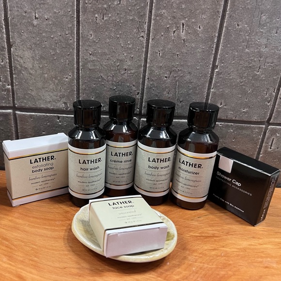 LATHER | Bath & Body | Lather Bamboo Lemongrass 7 Pc Travel Set ...